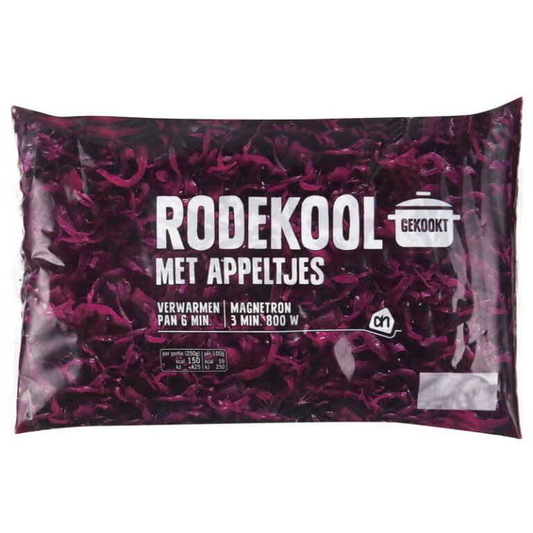AH rode kool met appel